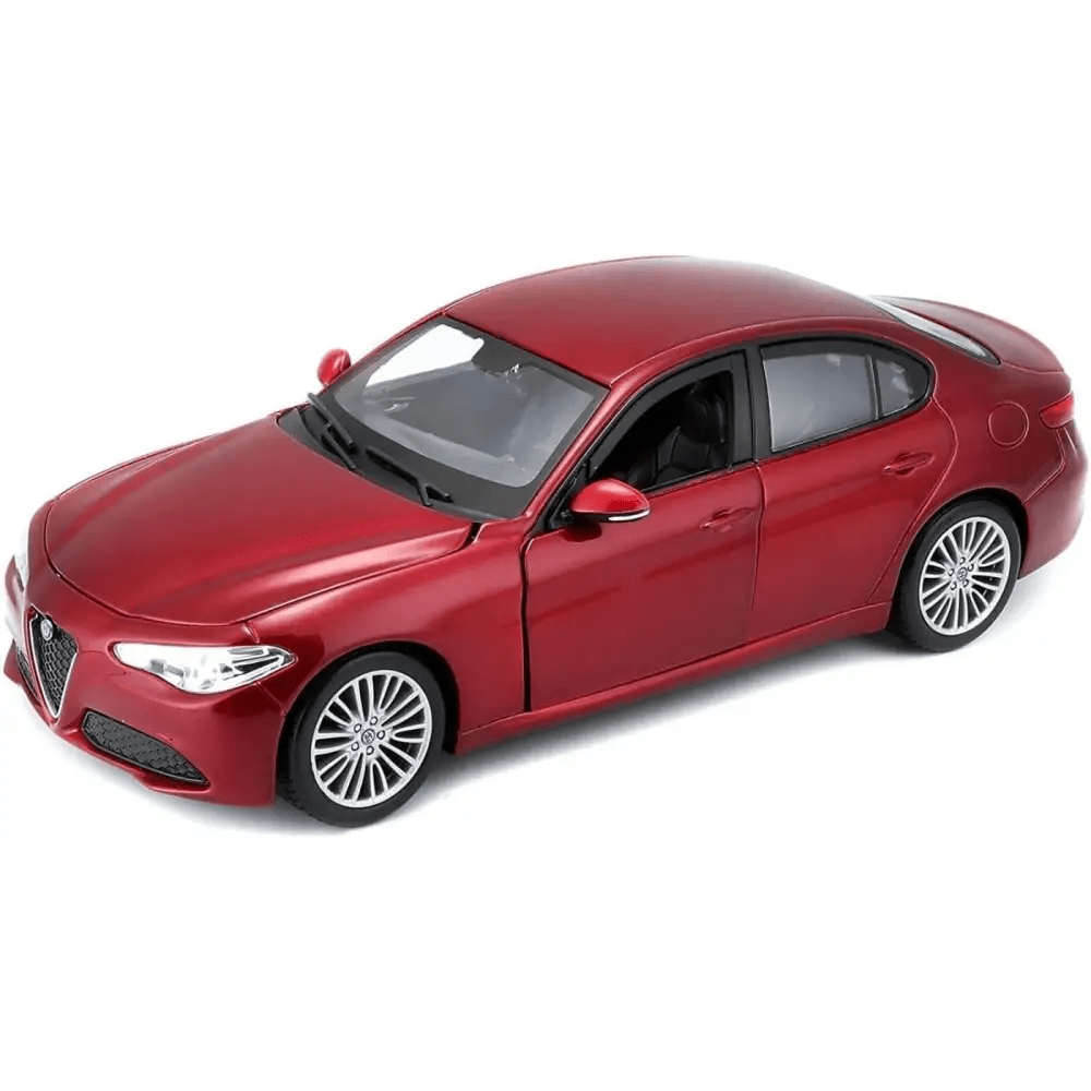Modellino Burago Alfa Romeo Giulia rossa scala 1:24