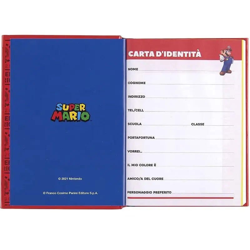 Super Mario Diario 12 Mesi - Blu